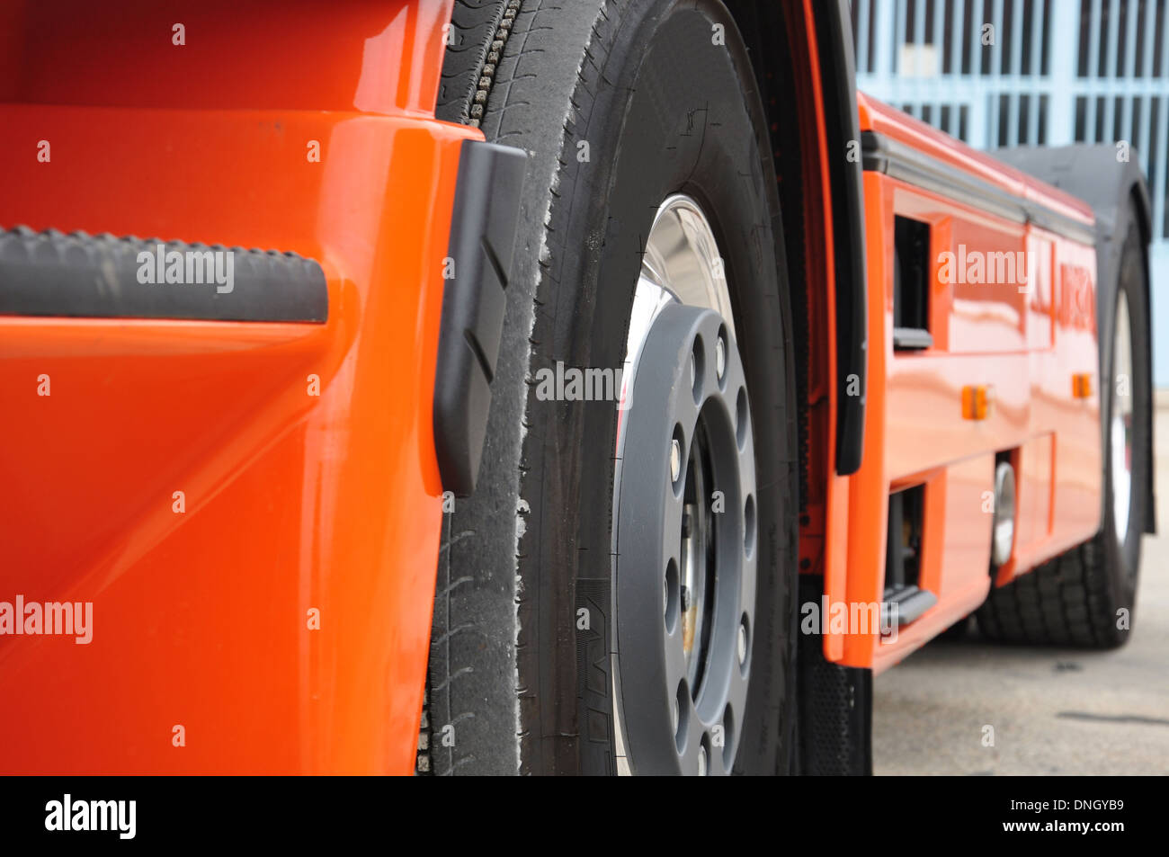 Detail of a side of a truck’s cab Stock Photo - Alamy