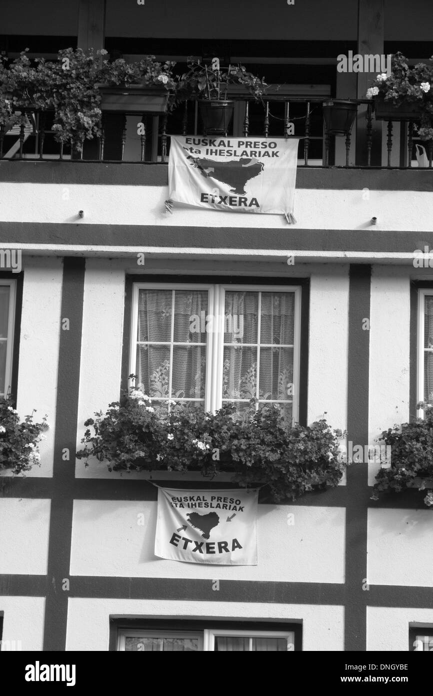 Basque slogans in Euskara on wall Pais Vasco Basque Country Spain ...