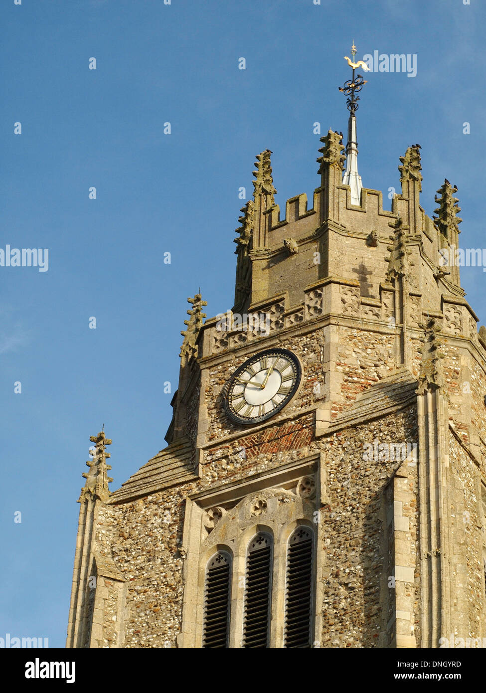 church tower and clock Stock Photo - Alamy