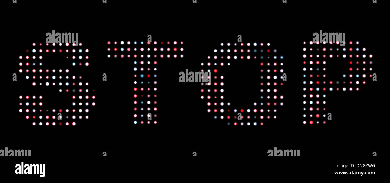 Stop led sign Stock Photo - Alamy