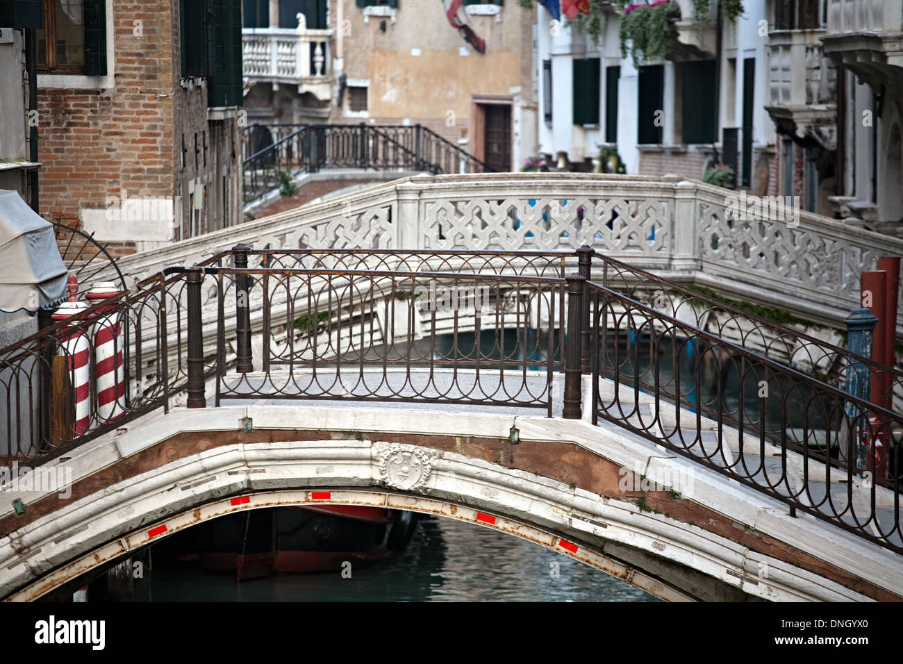 Bridge over canal venetian architecture hi-res stock photography and ...