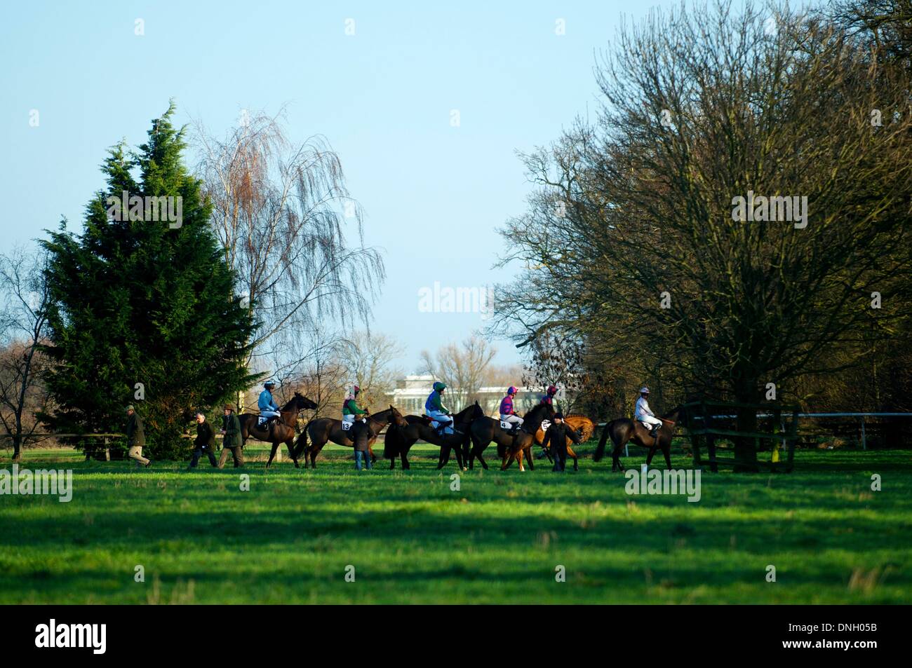 Cottenham Racecourse, Cambridgeshire, UK . 29th Dec, 2013. Point to ...