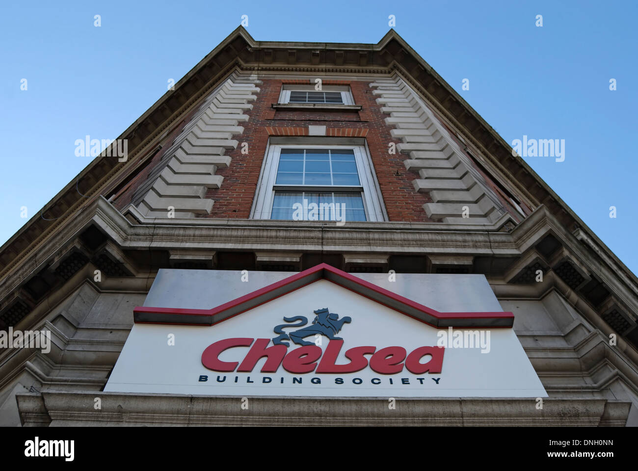 exterior of a branch of the chelsea building society, kensington high ...