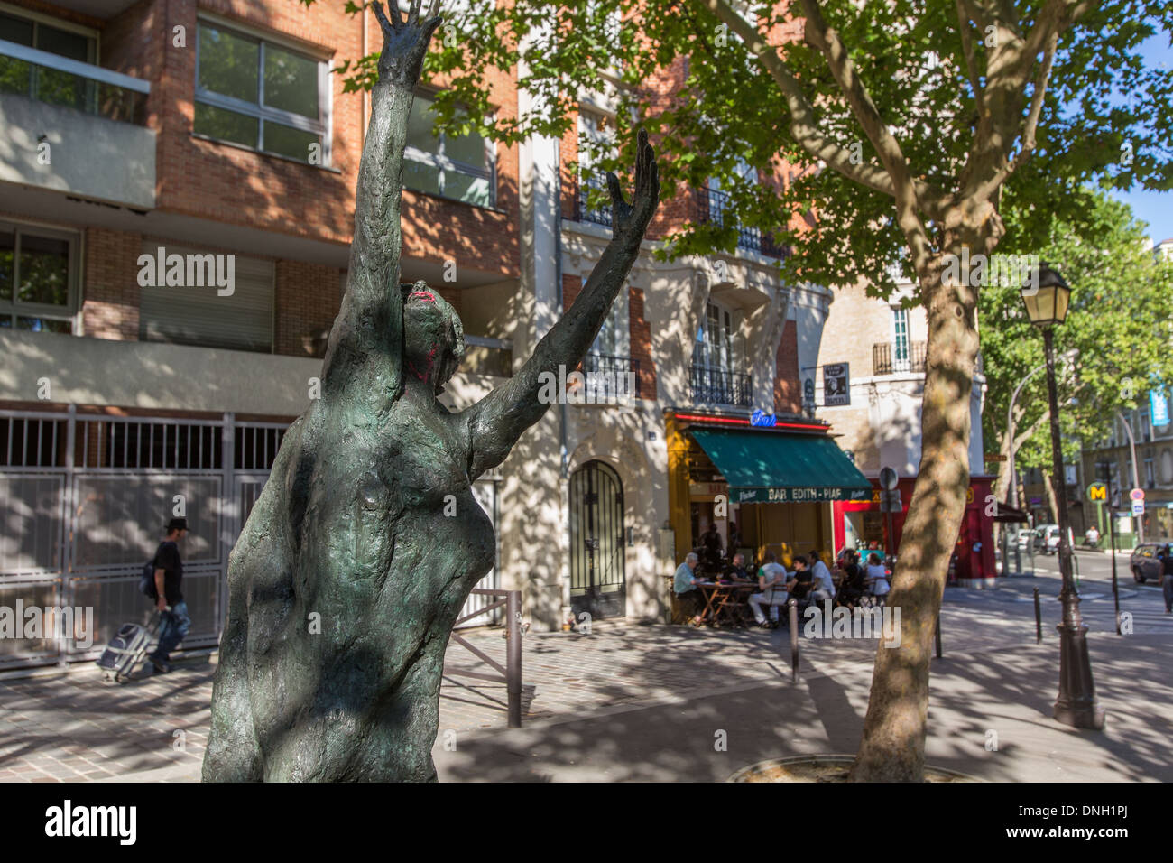 STATUE OF EDITH PIAF BY THE ARTIST LISBETH DELISLE SITUATED ON PLACE ...