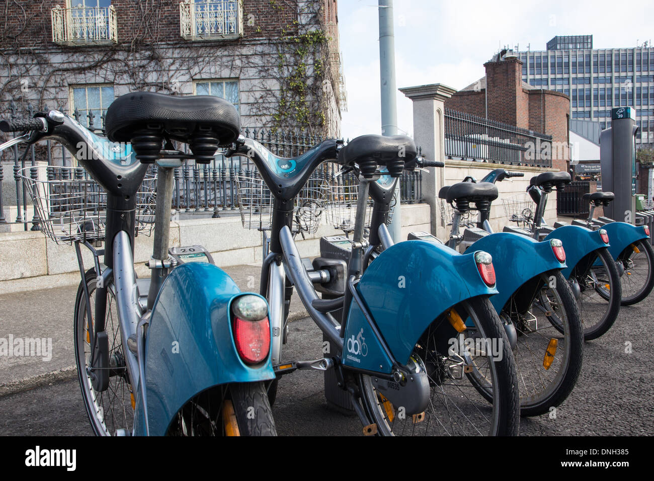 BICYCLES FOR RENT IN THE CITY, DUBLIN, IRELAND Stock Photo - Alamy