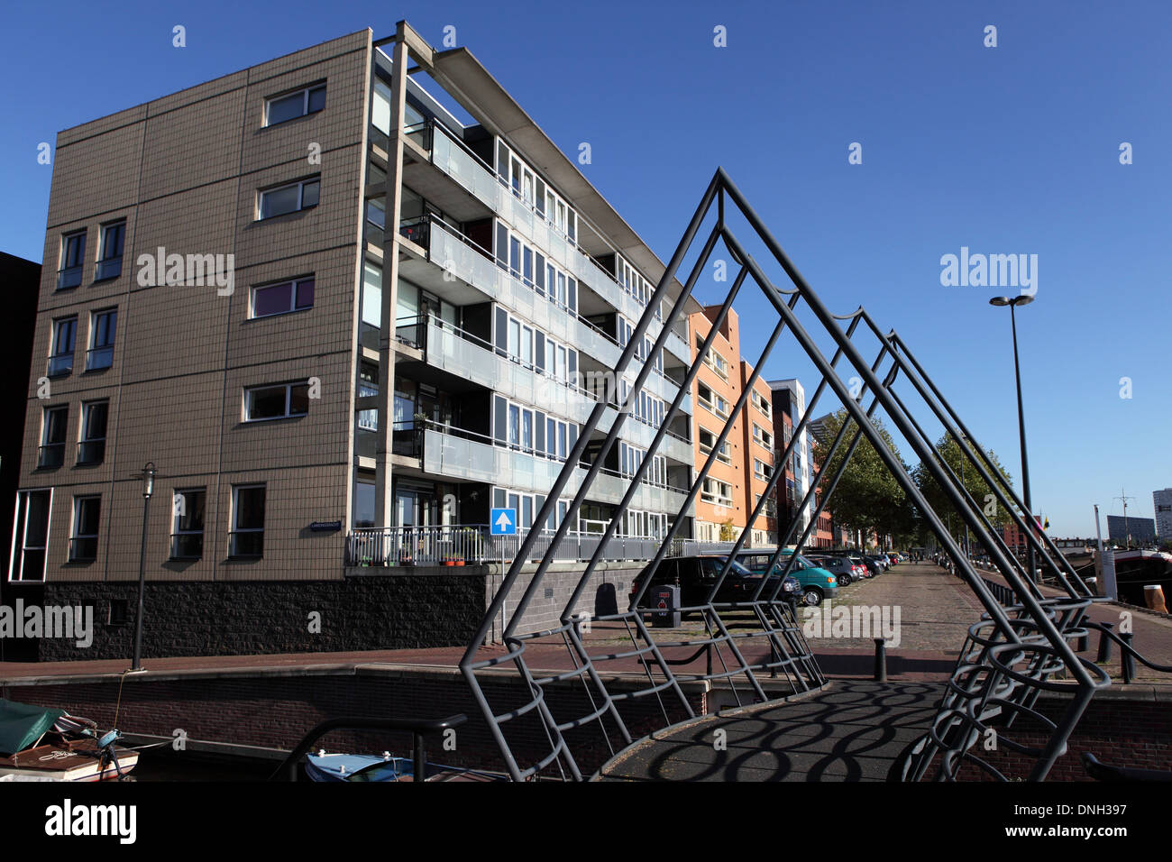 Pedestrian bridge on Java Island (Java Island) in Amsterdam ...
