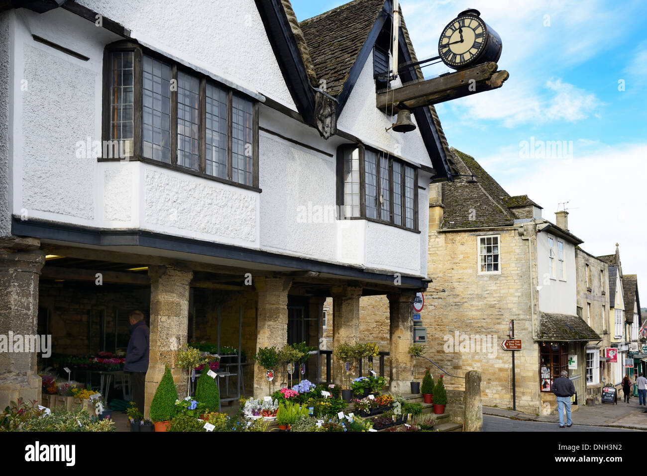 Town Hall, High Street, Burford, Cotswolds, Oxfordshire, England ...