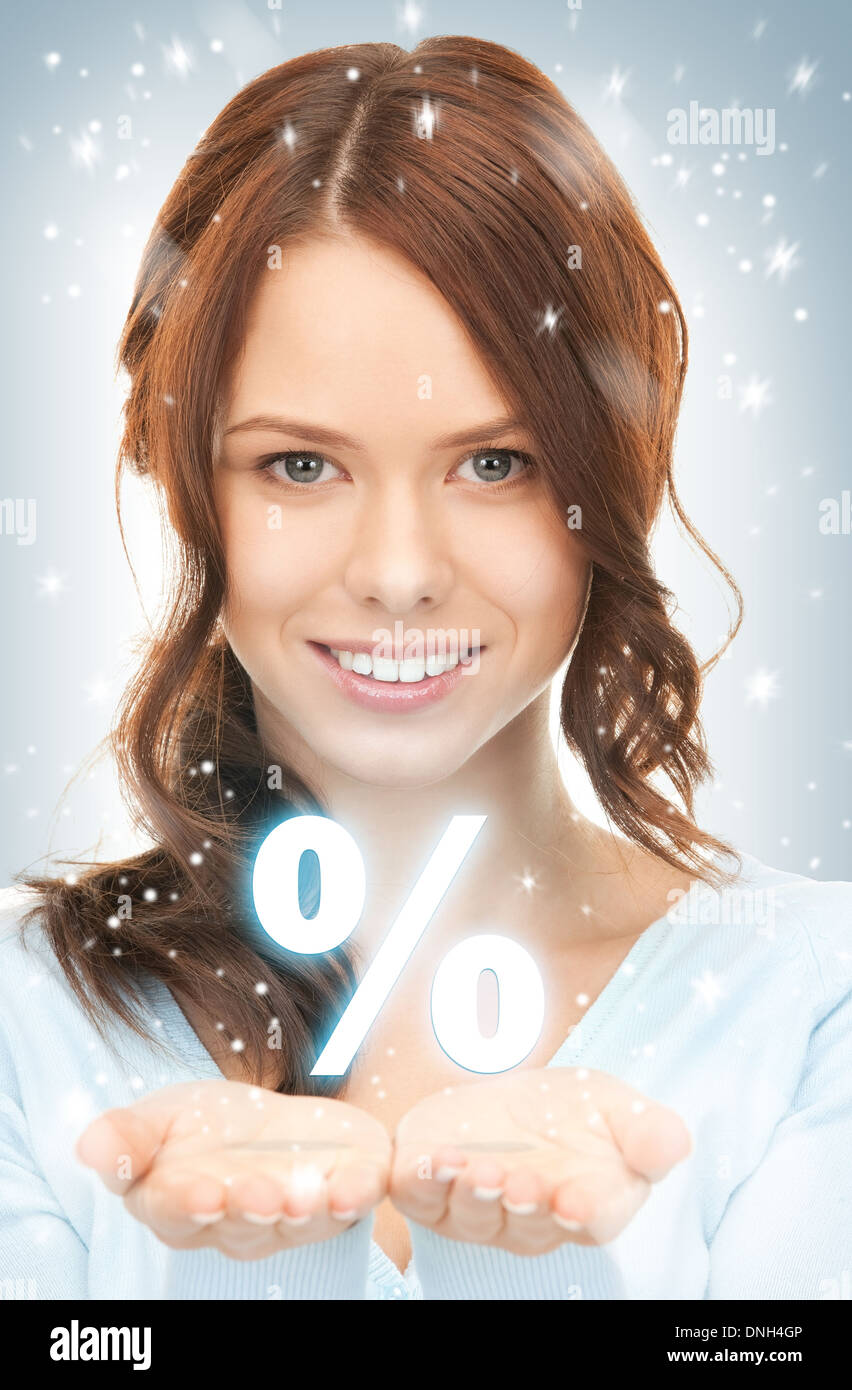 percent sign on the palms Stock Photo - Alamy