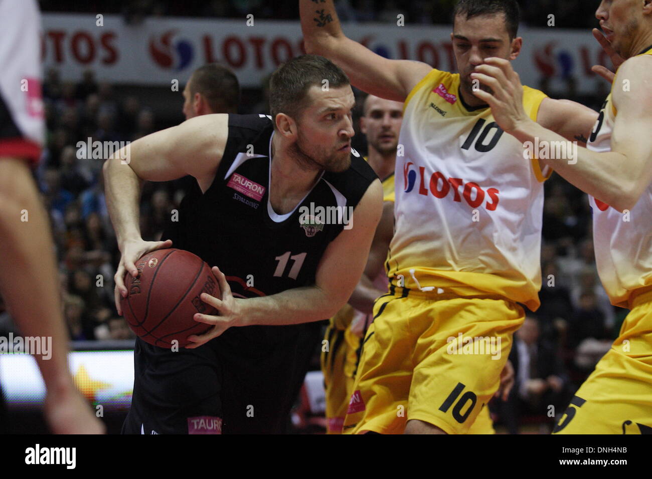 Sopot, Poland 29th, December 2013 Polish Basketball Extraleague. Trefl ...
