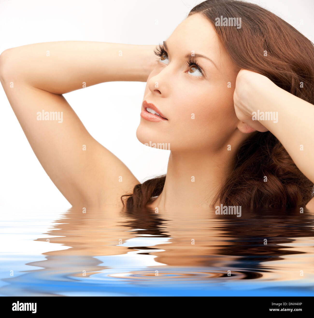 beautiful woman in water Stock Photo - Alamy