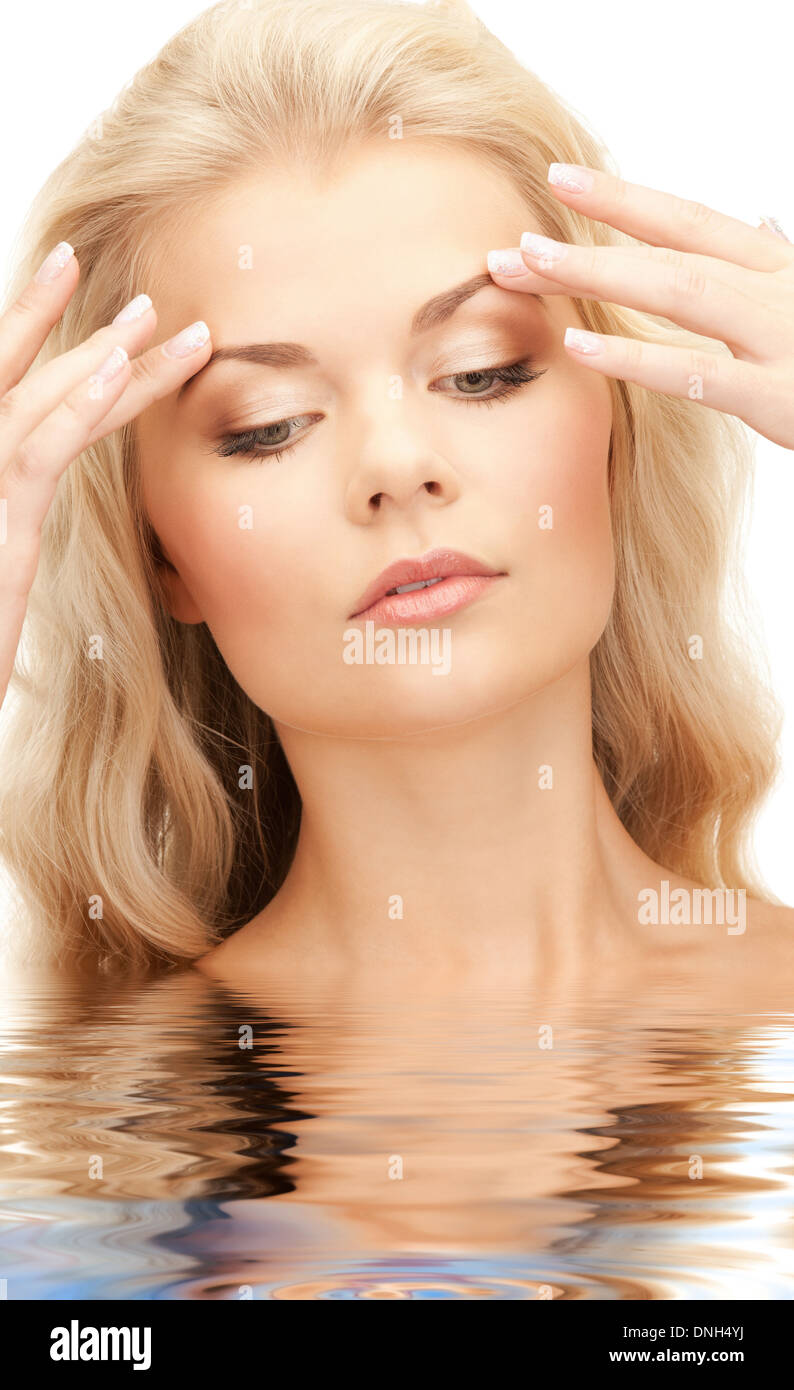 beautiful woman in water Stock Photo - Alamy