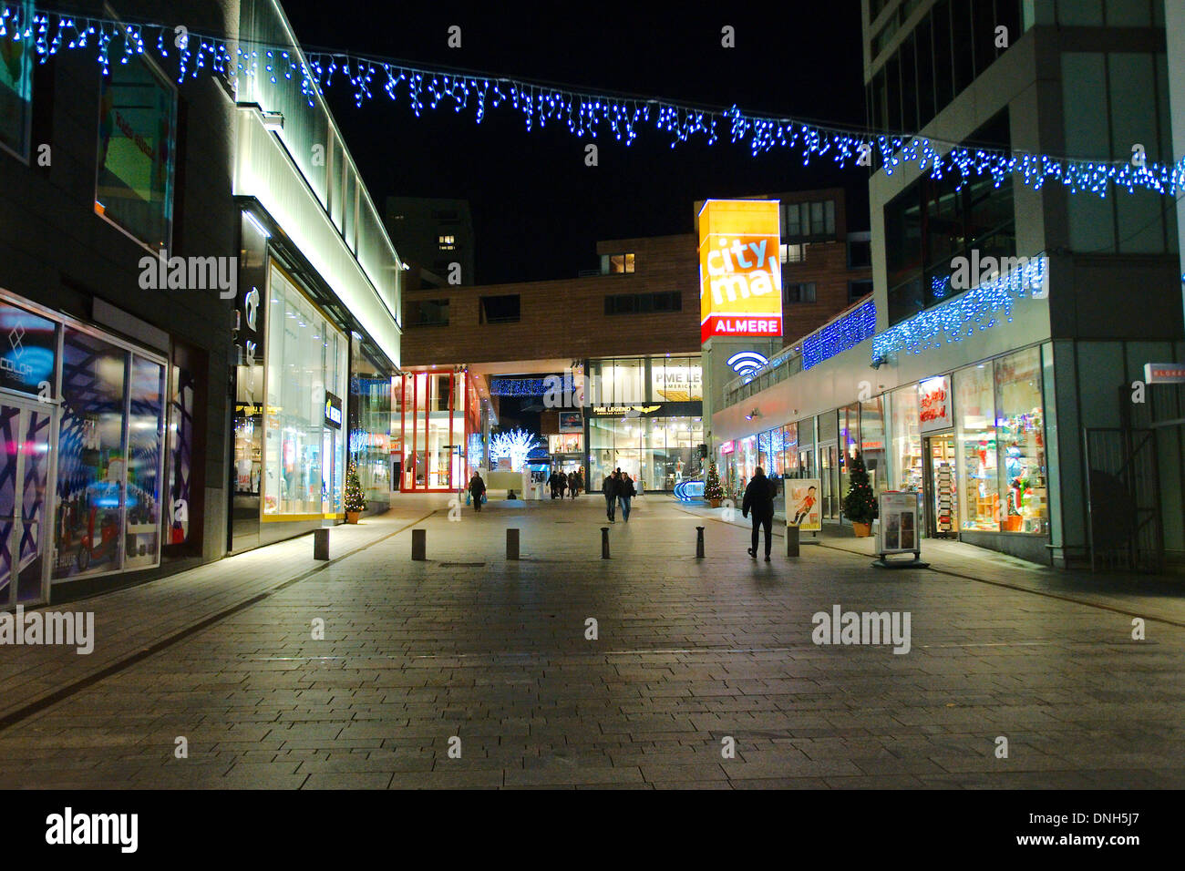 City Mall at night in Almere, Netherlands Stock Photo - Alamy