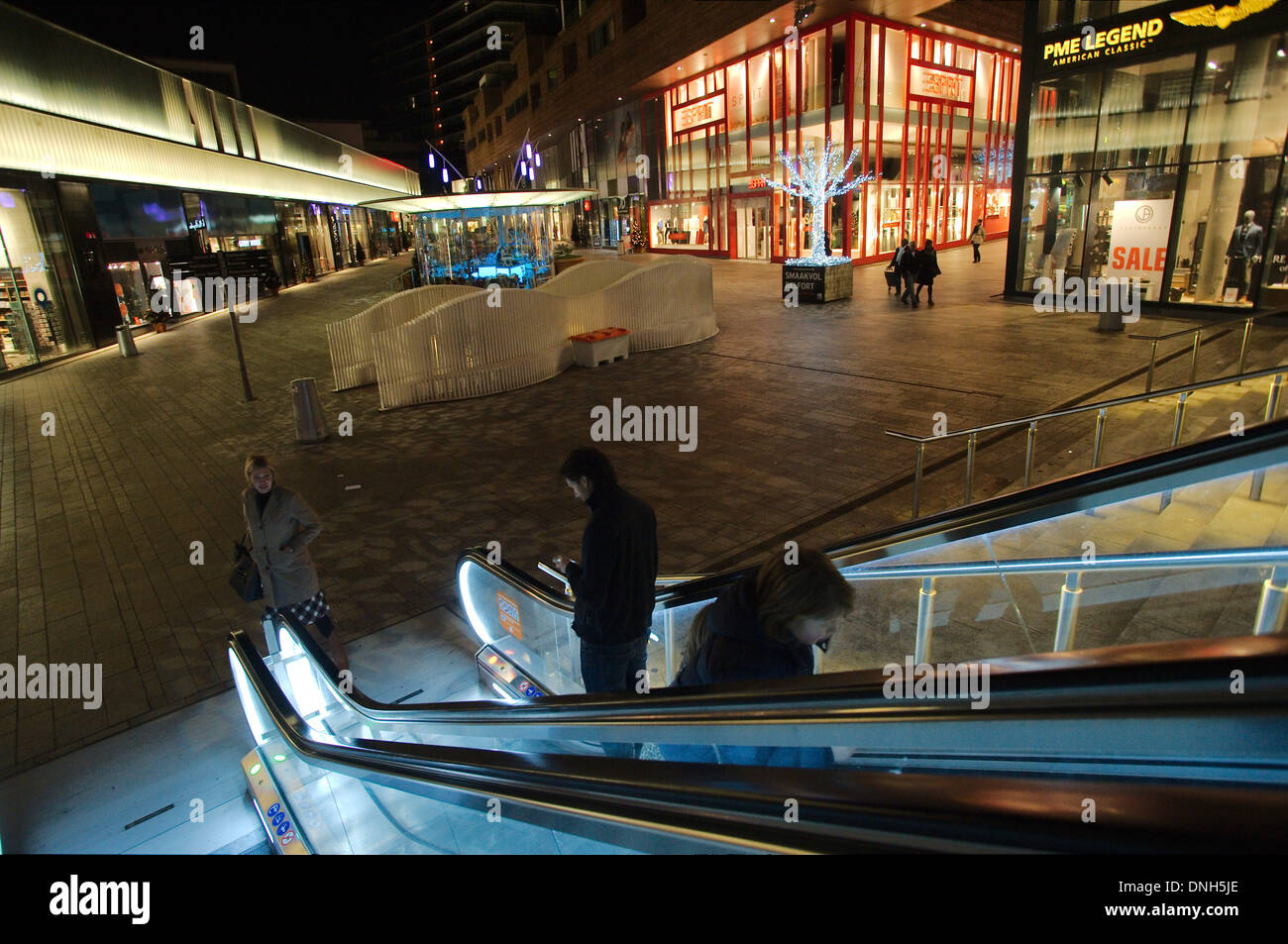 City Mall at night in Almere, Netherlands Stock Photo - Alamy
