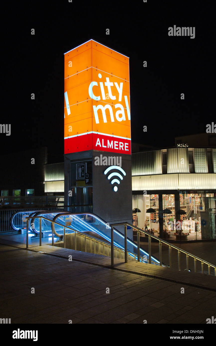 City mall night in almere hi-res stock photography and images - Alamy