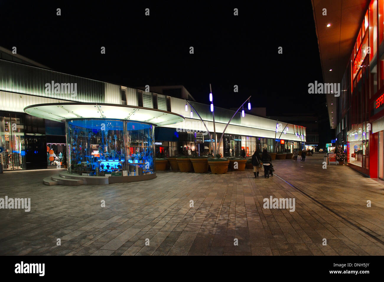 City Mall at night in Almere, Netherlands Stock Photo - Alamy