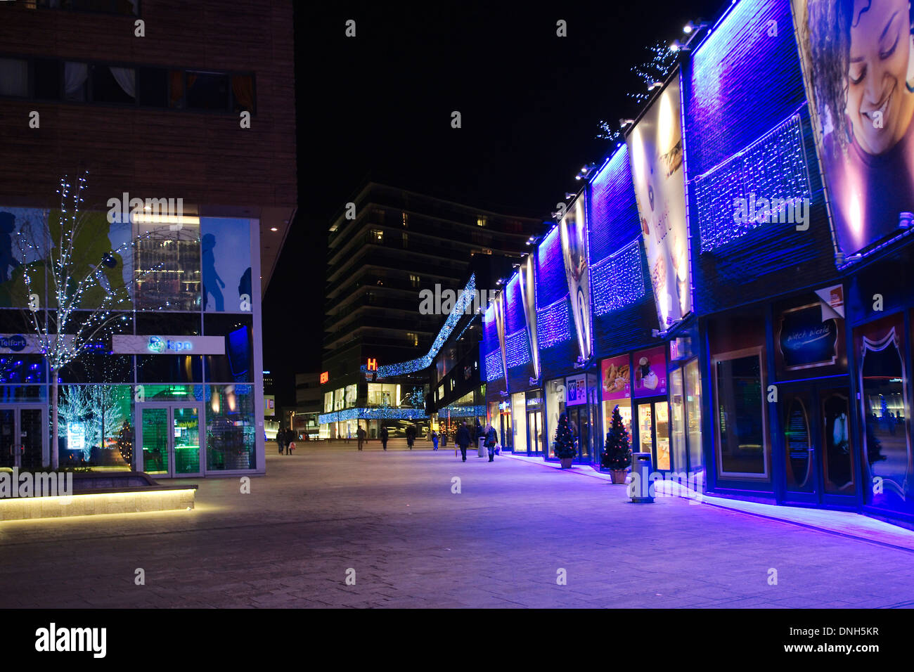 City Mall at night in Almere, Netherlands Stock Photo - Alamy