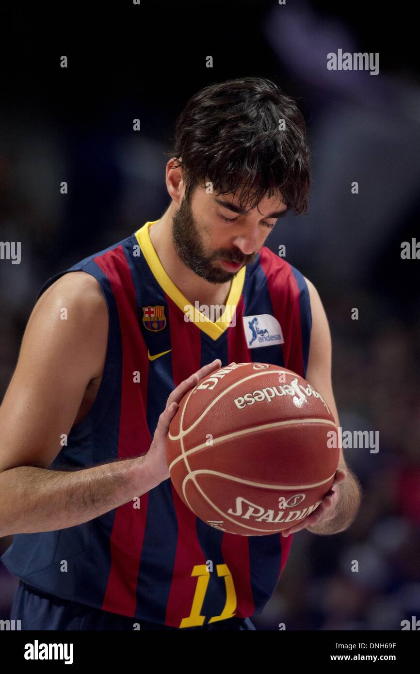 Madrid, Spain. 29th Dec, 2013. The FC Barcelona Navaro player during ...