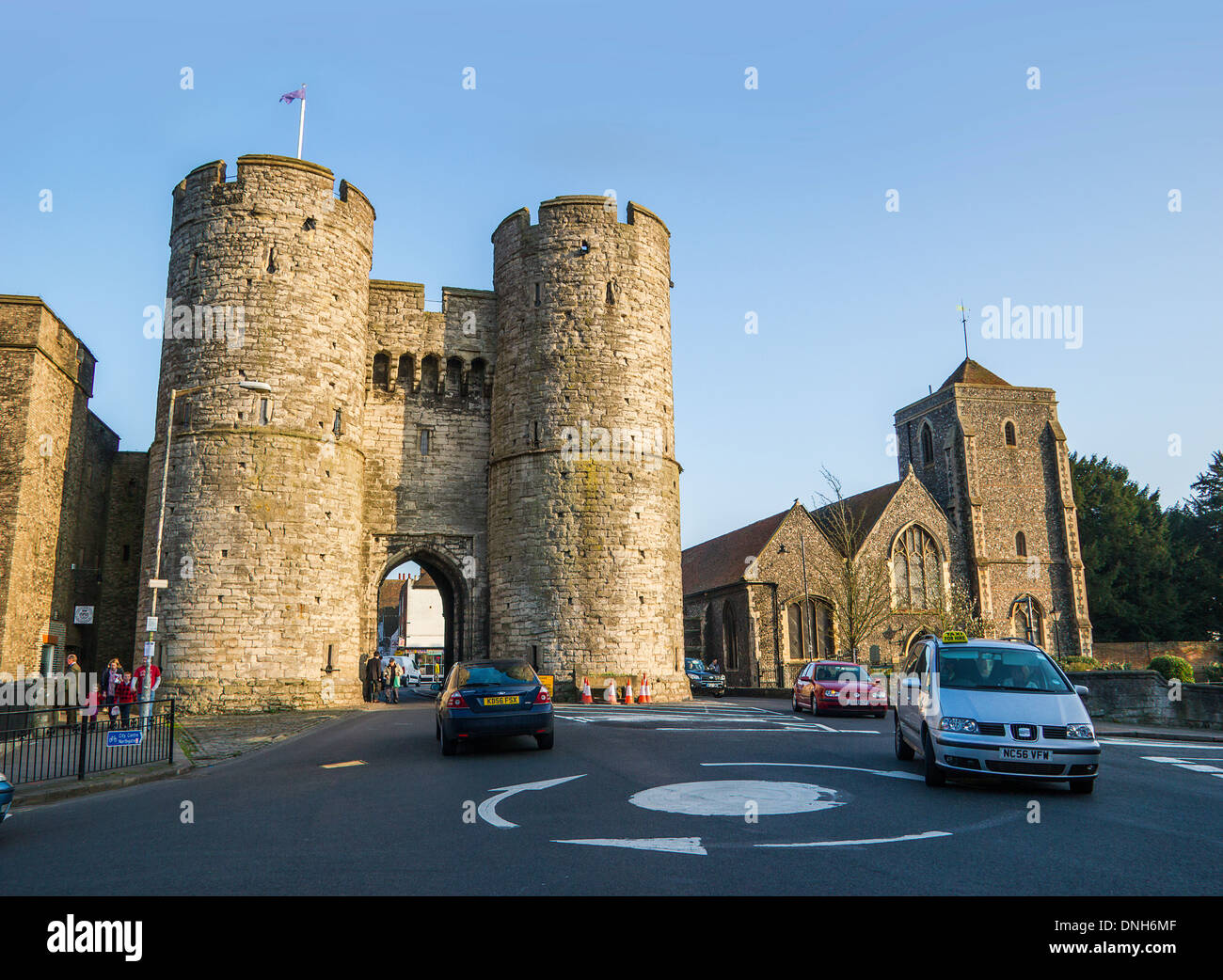 Westgate Towers Canterbury Kent Medieval Gateway Stock Photo - Alamy