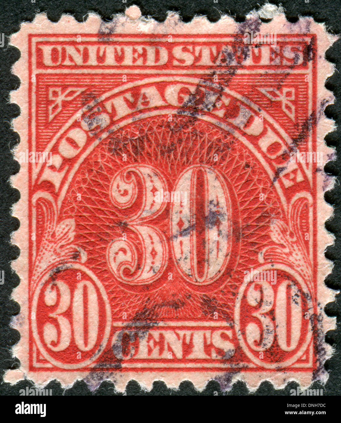 USA - CIRCA 1930: A postage stamp printed in USA, shows figure 30, the ...