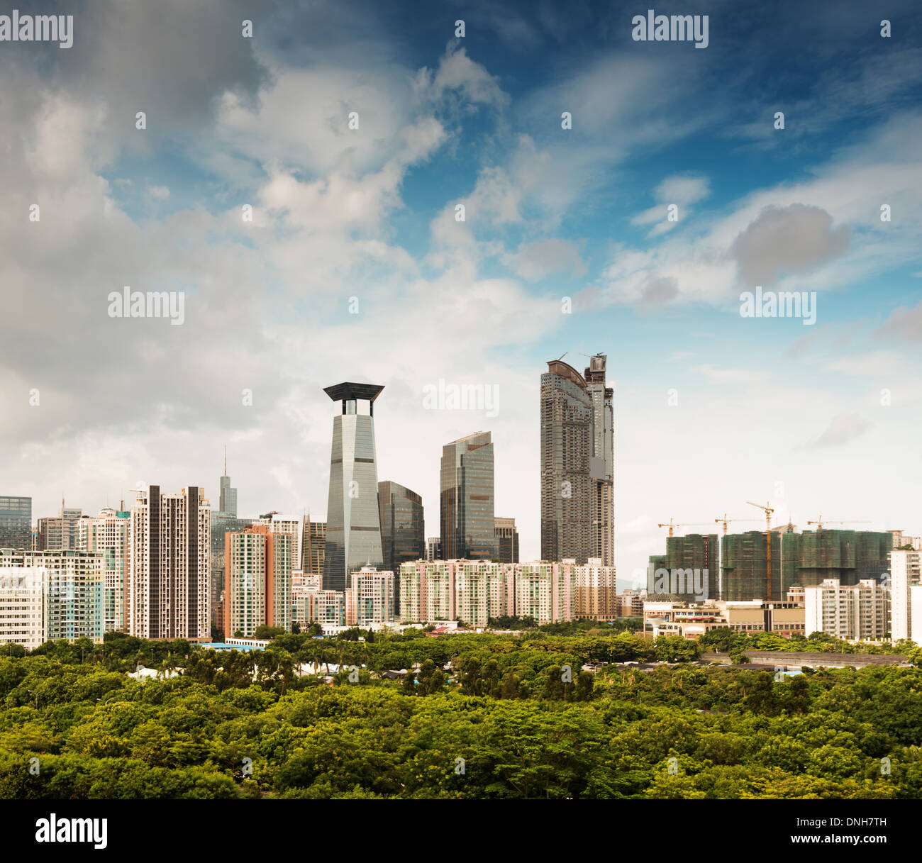 Aerial view of chinese city,shenzhen Stock Photo - Alamy