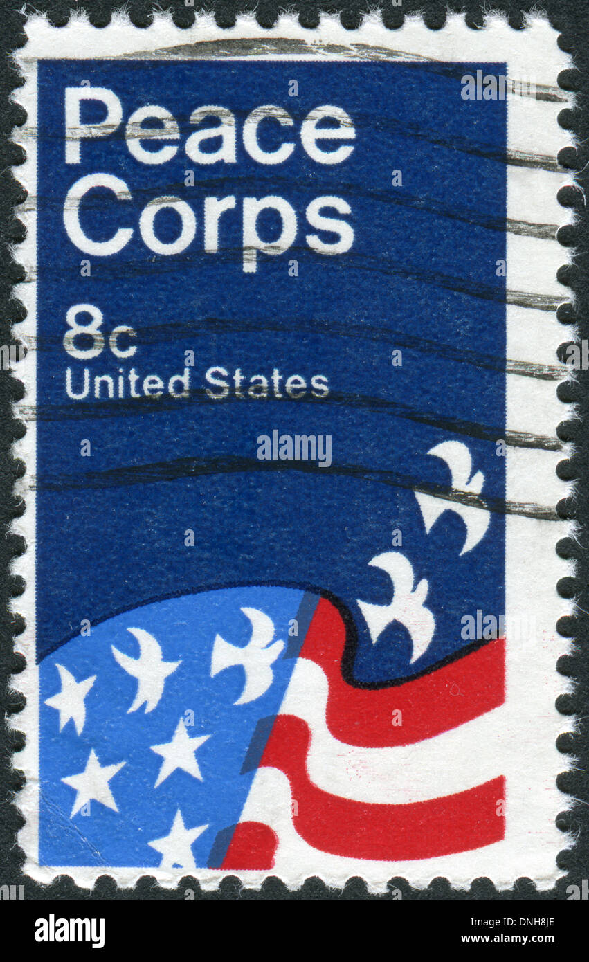 USA - CIRCA 1972: Postage stamp printed in USA, Peace Corps Issue ...