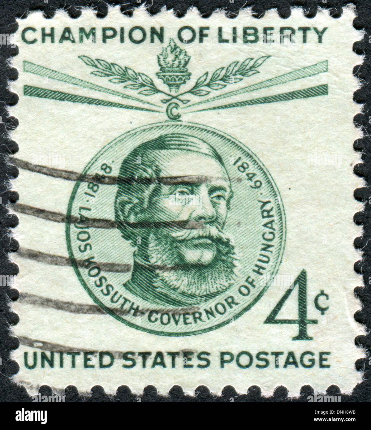 USA - CIRCA 1958: Postage stamp printed in USA, shows a Hungarian ...