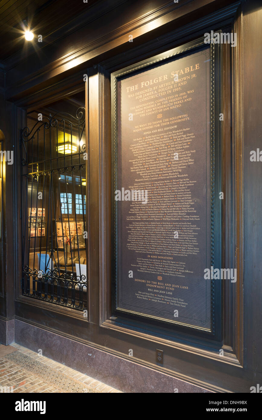 Wunderlich Clounty Park, San Mateo, CA. Historic Folger Stable Stock ...