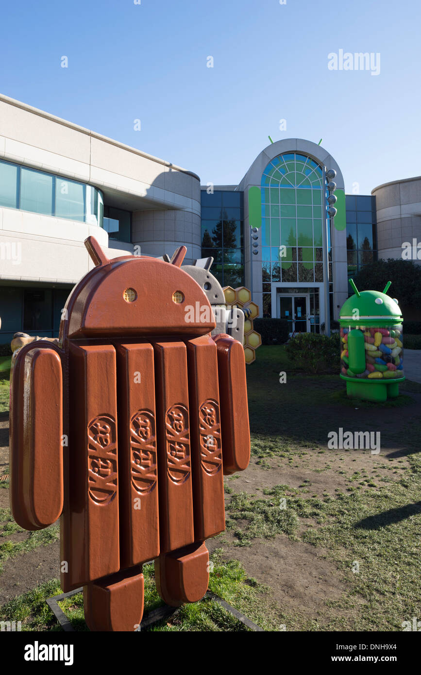 Google campus statues hi-res stock photography and images - Alamy