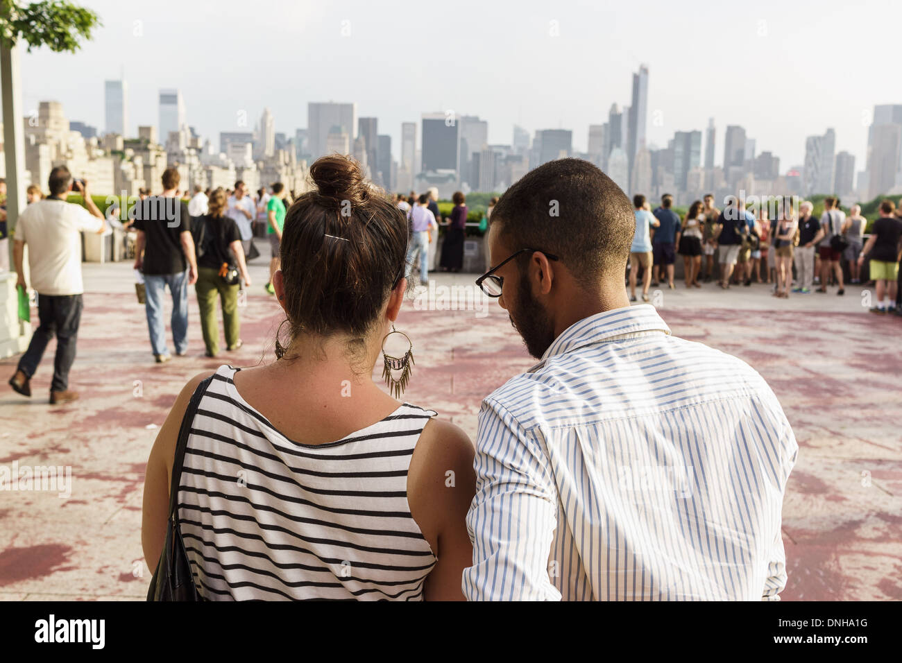 A happening in the early evening at the rooftop of the metropolitan ...