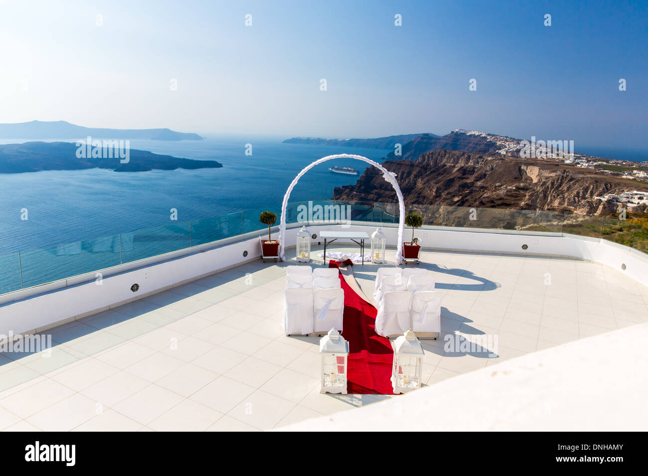 Romantic place for wedding ceremony in Santorini island,Crete,Greece ...