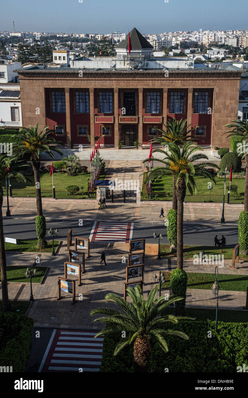 PARLIAMENT, MOHAMMED V BOULEVARD, RABAT, MOROCCO, AFRICA Stock Photo ...