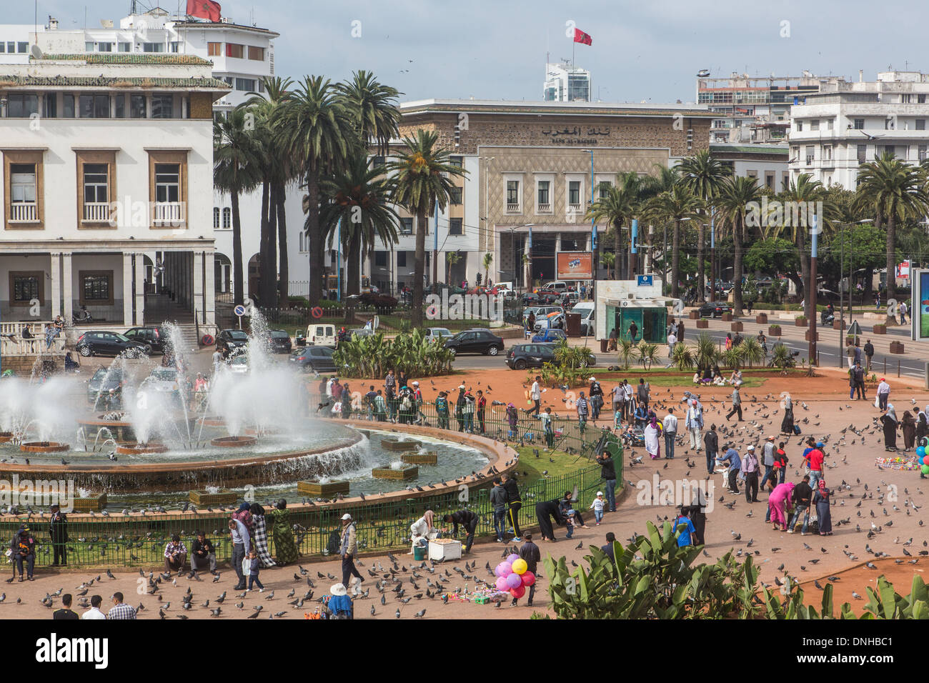 Casablanca mohamed v square hi-res stock photography and images - Alamy