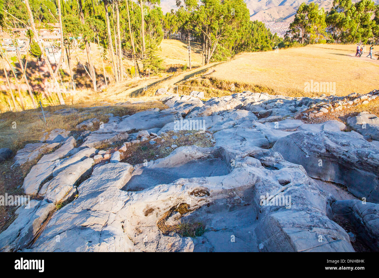 Peru Qenko located at Archaeological Park of Saqsaywaman.South America ...