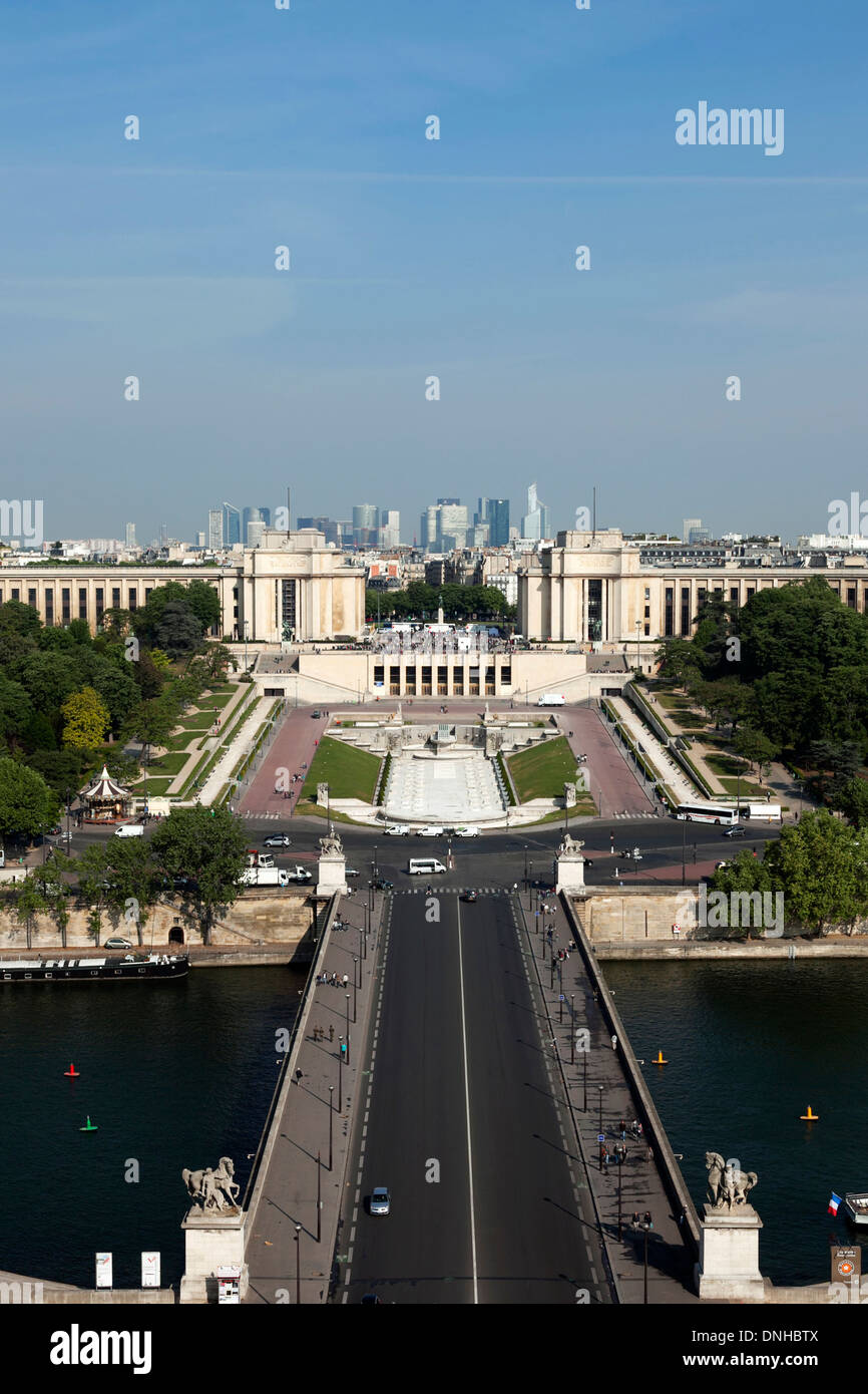 Paris, city view with the Eiffel Tower Stock Photo - Alamy