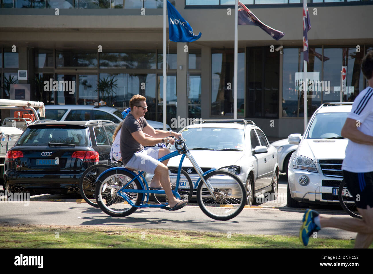 the sydney lifestyle, bike riding in manly,australia Stock Photo - Alamy