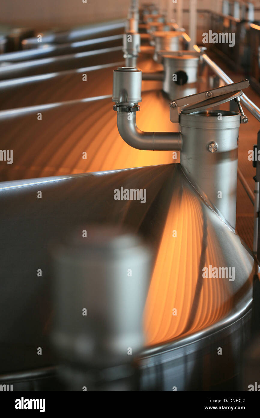 FERMENTATION VATS IN CHAMPAGNE, (51) MARNE, CHAMPAGNE-ARDENNE, FRANCE ...
