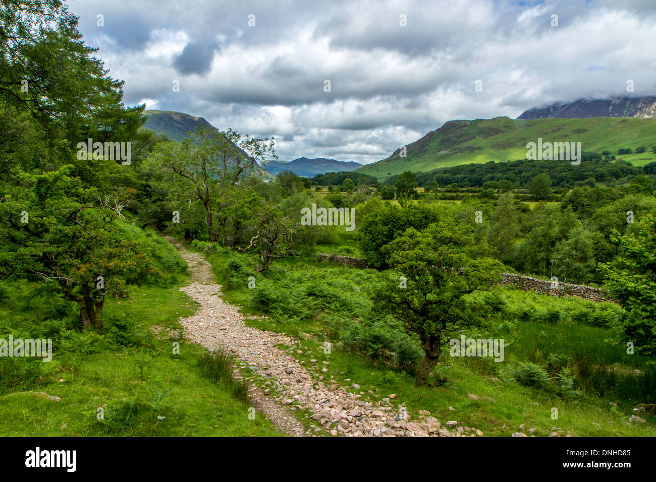 Buttermere valley from Scale Force Stock Photo - Alamy
