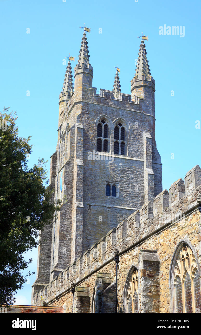 St Mildred's Church, High Street, Tenterden, Kent, England Stock Photo ...