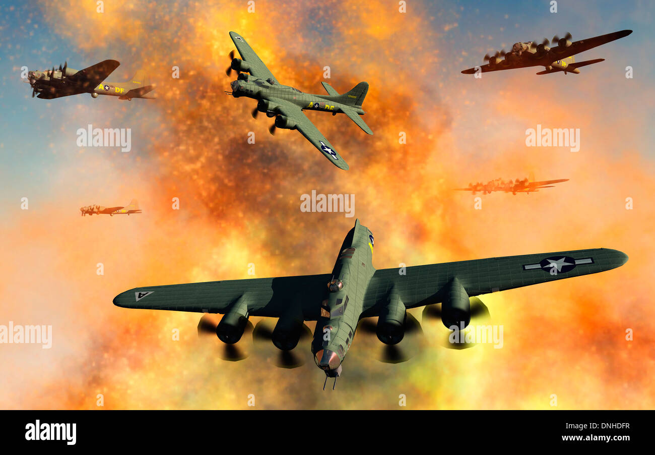 Ww2 aircraft explosion hi-res stock photography and images - Alamy