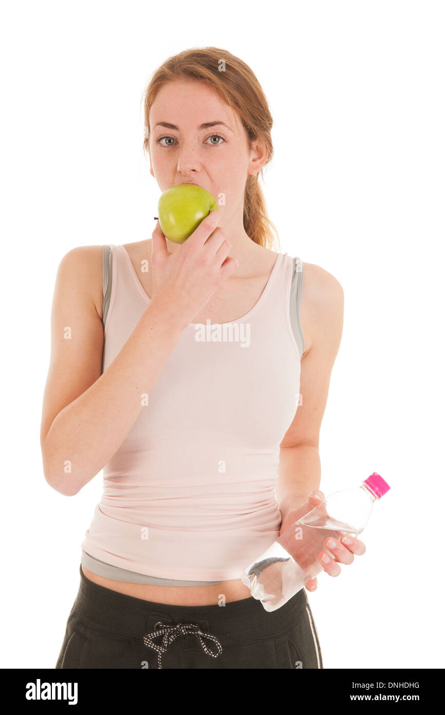 Woman muscles fruit hi-res stock photography and images - Alamy