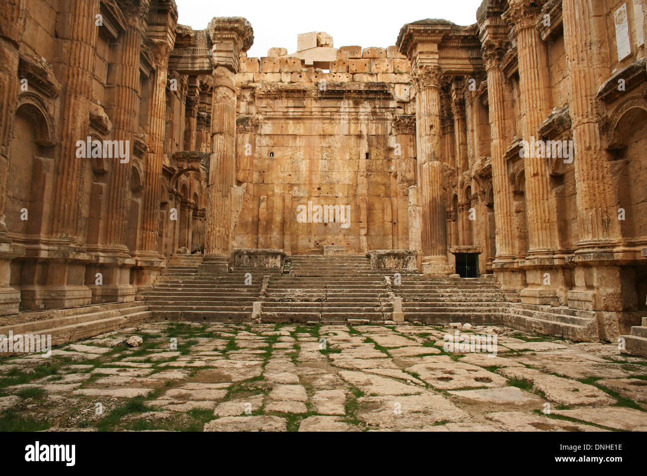 TEMPLE TO BACCHUS IN BAALBECK, BEKKA VALLEY, LEBANON, THE NEAR EAST ...