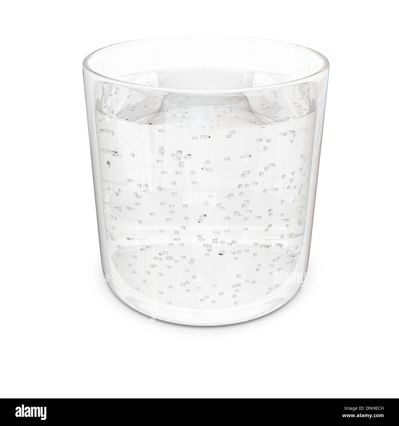Glass of sparkling water isolated on white background Stock Photo - Alamy