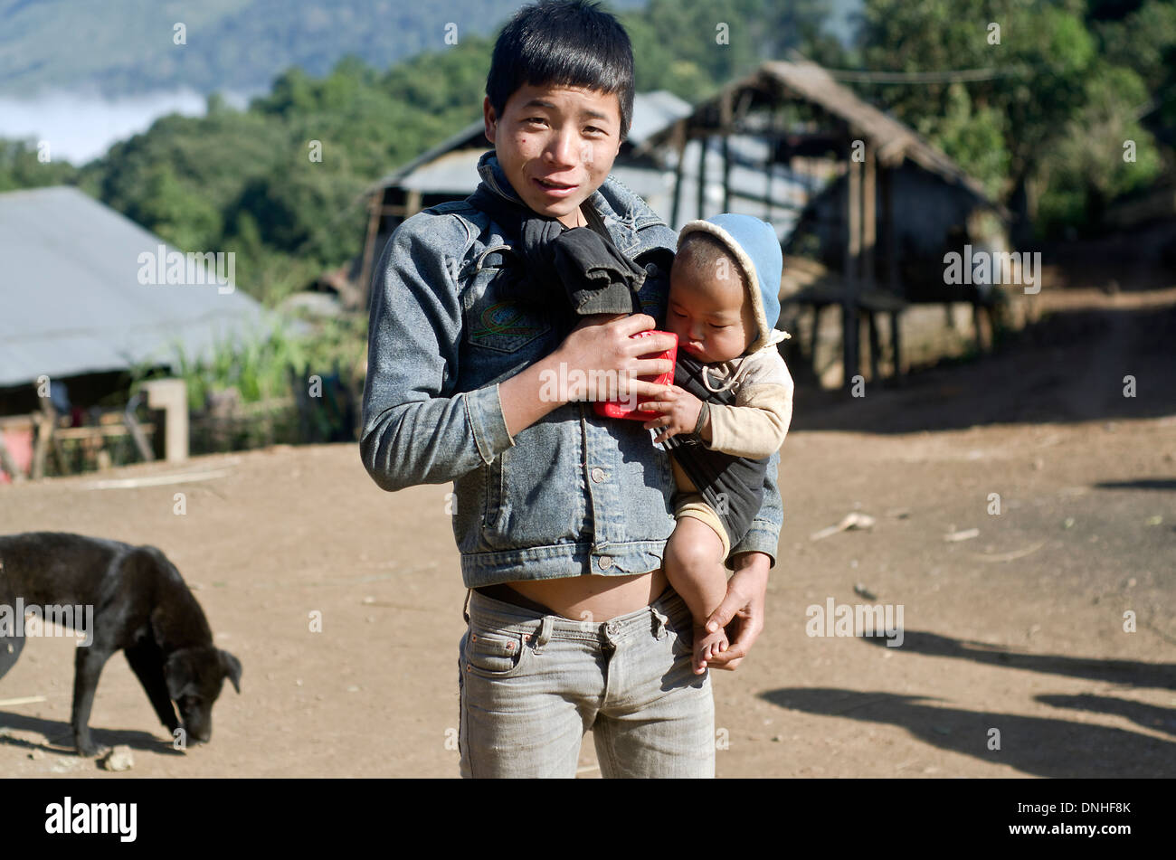 Village kid laos hi-res stock photography and images - Alamy