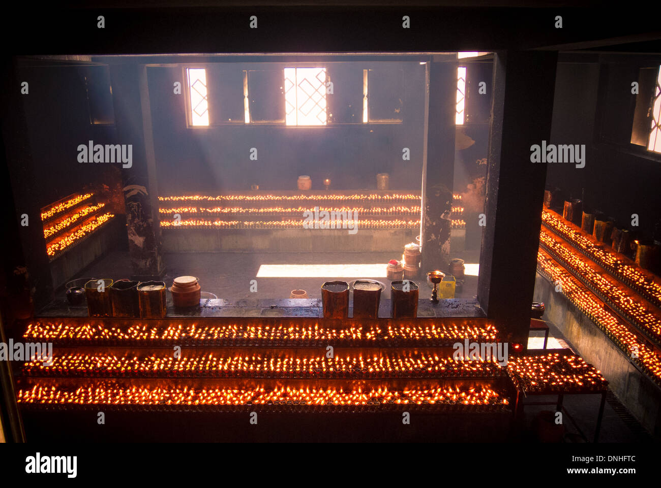 Lamp in the temple hi-res stock photography and images - Alamy