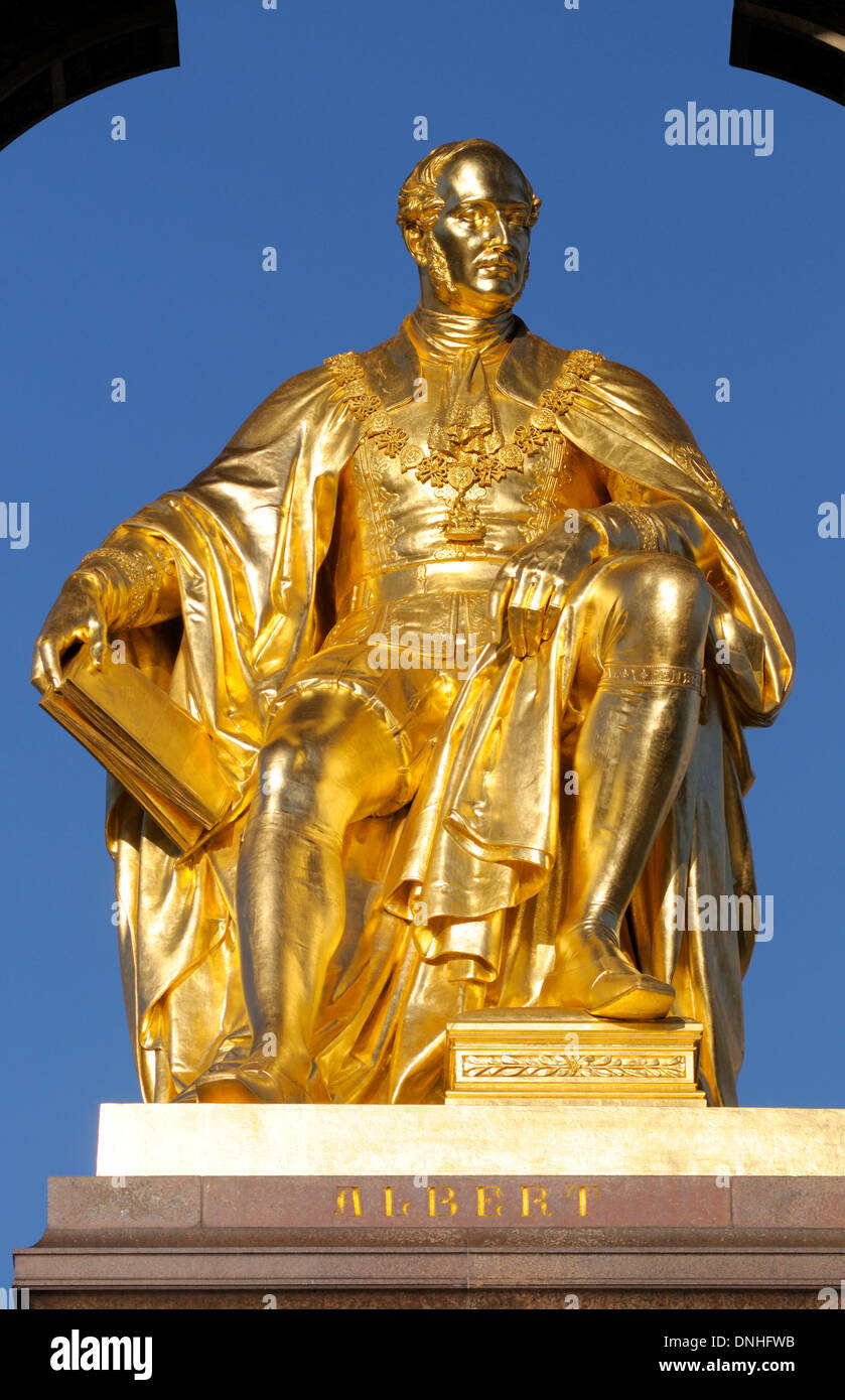 London, England, UK. Albert Memorial (1872) in Kensington Gardens ...