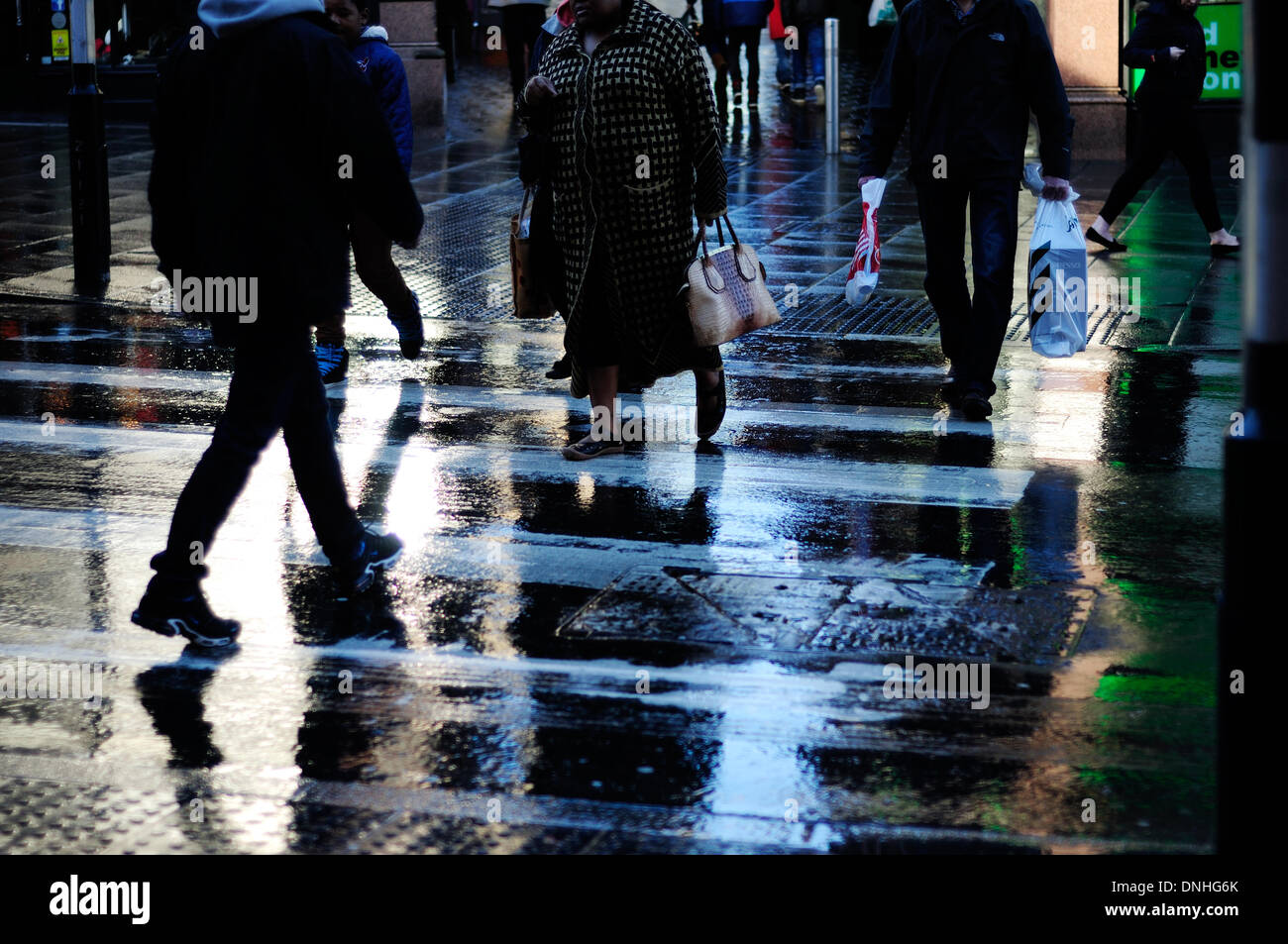 Nottingham, UK. 30th December 2013. Strong winds and heavy rain makes ...
