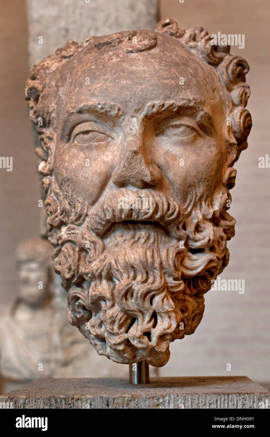 Head of an old roman 190 200 ce hi-res stock photography and images - Alamy