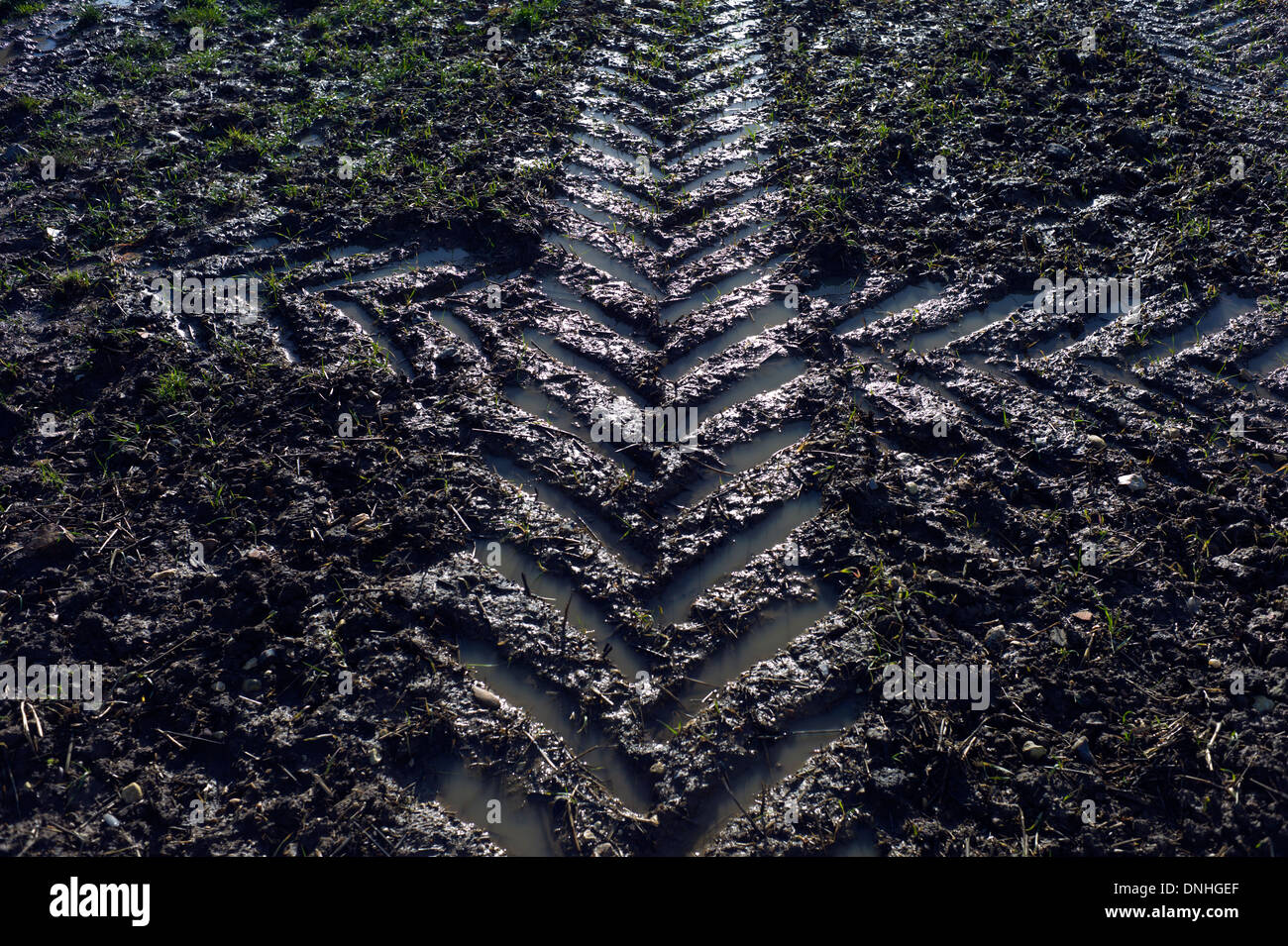 Wet tractor hi-res stock photography and images - Alamy