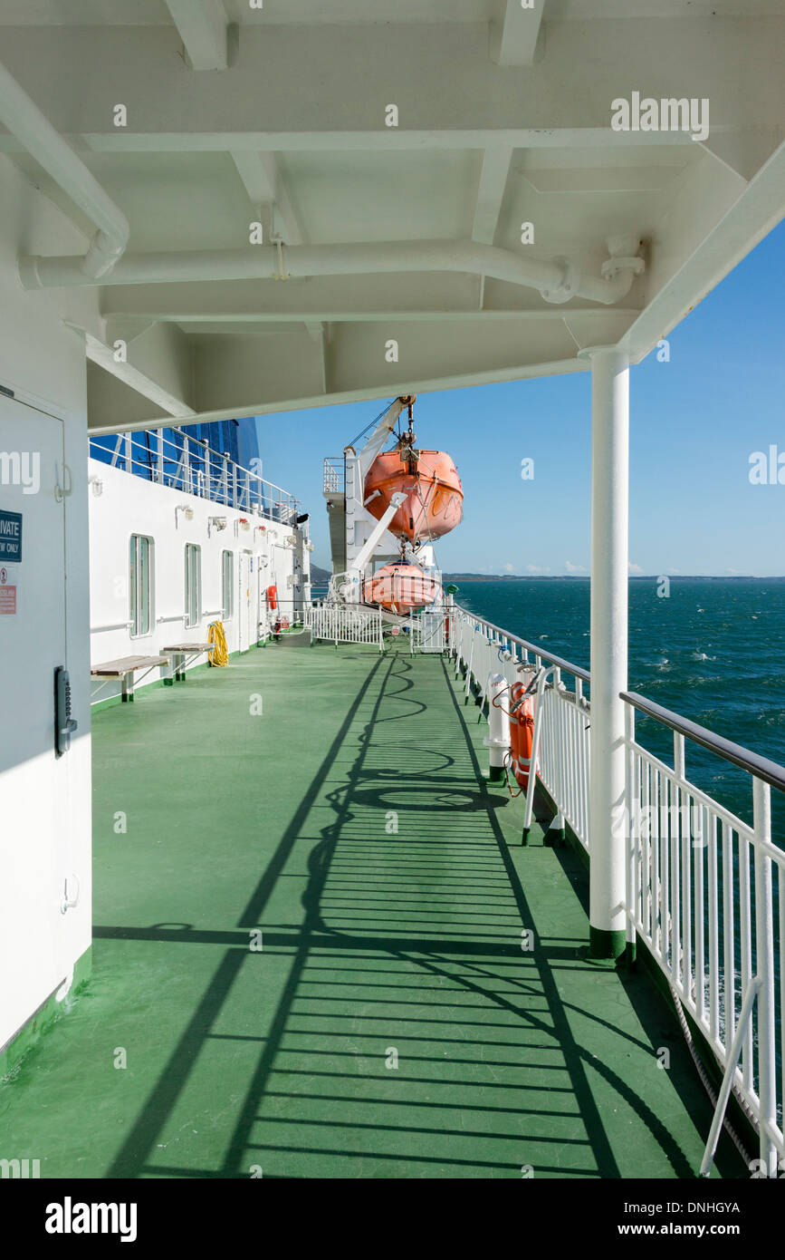 Promenade deck of the car ferry hi-res stock photography and images - Alamy