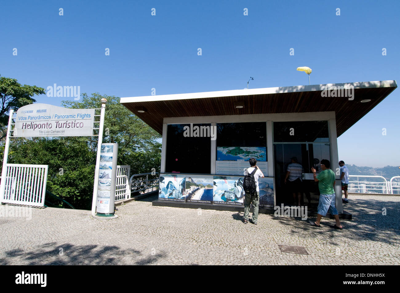 The Heliport on Urca hill next to Sugarloaf Mountain in Rio de Janeiro ...